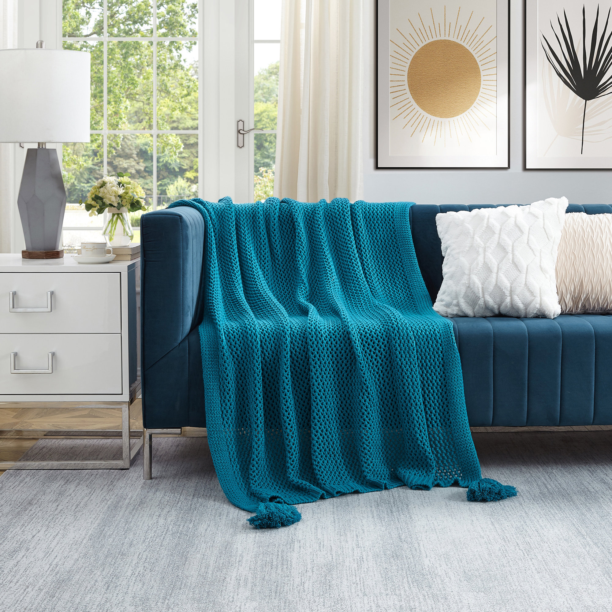 Cozy Tyme Todd Soft and Quality Fabric Knit Throw 50" x 60" & Reviews ...