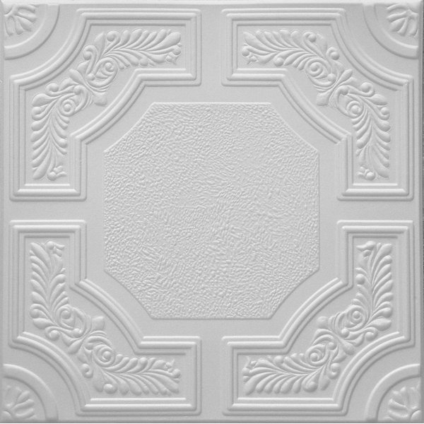 Styro Pro 19.6'' L x 19.6'' W Textured Polystyrene Glue Up Ceiling Tile ...