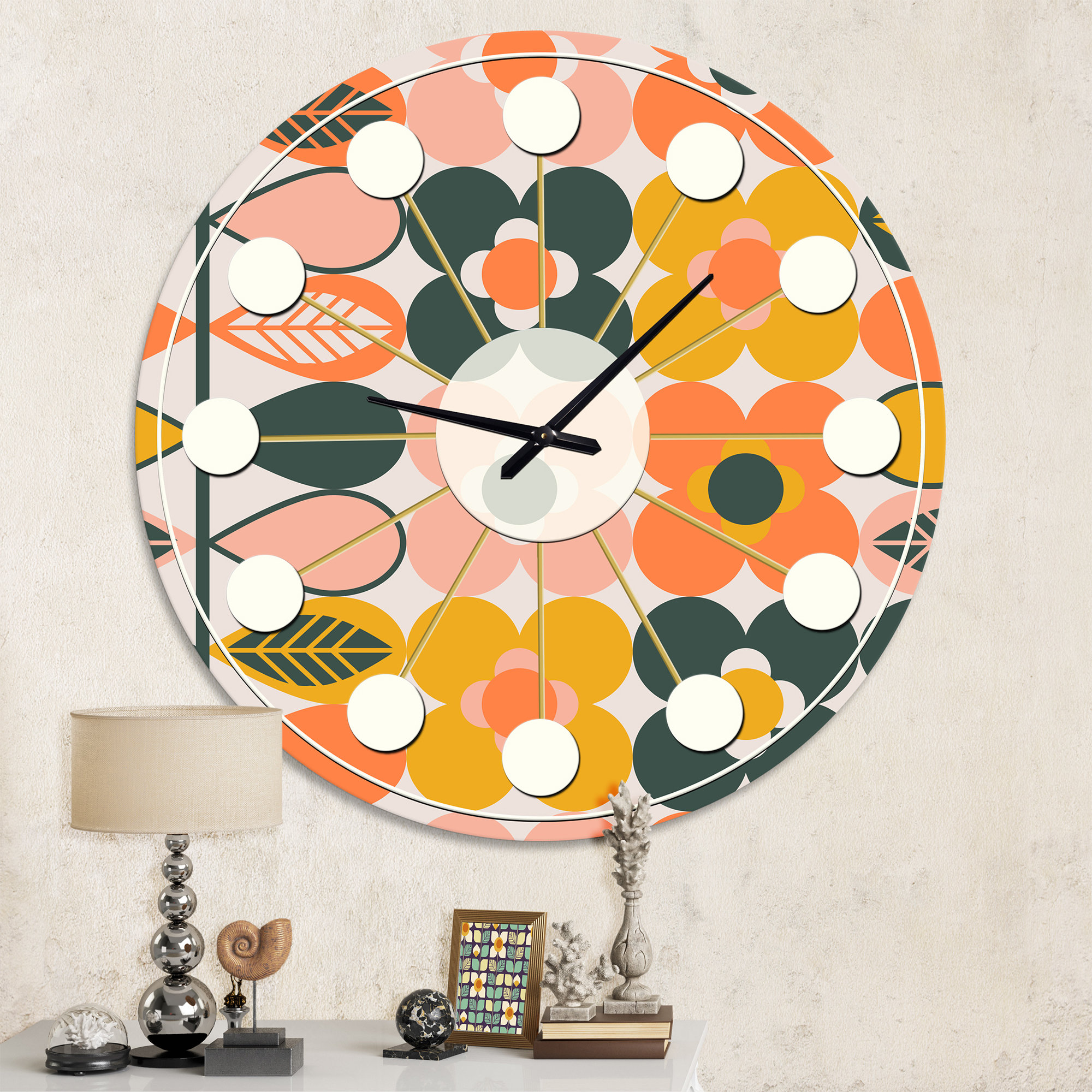 East Urban Home Botanical Retro Design I - Mid-Century Modern wall ...