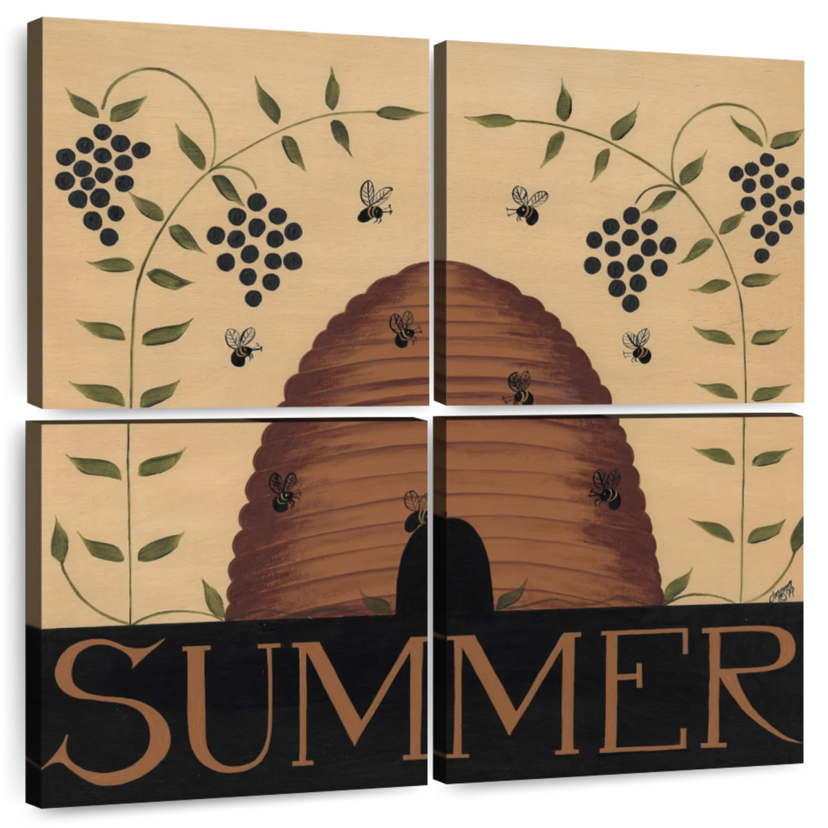 Ebern Designs Brampt Summer Bees | Wayfair