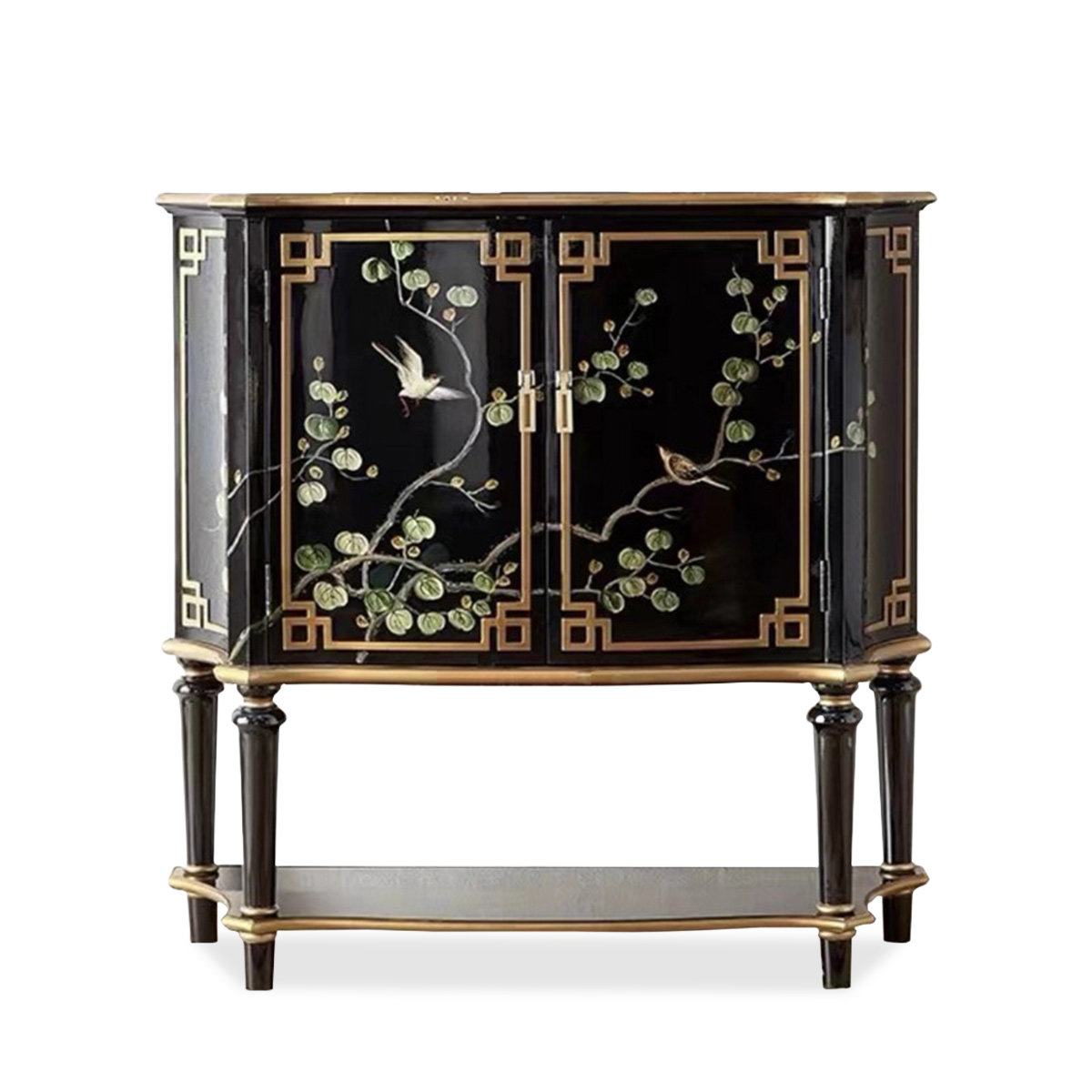 Canora Grey Black Free form Console Table | Wayfair