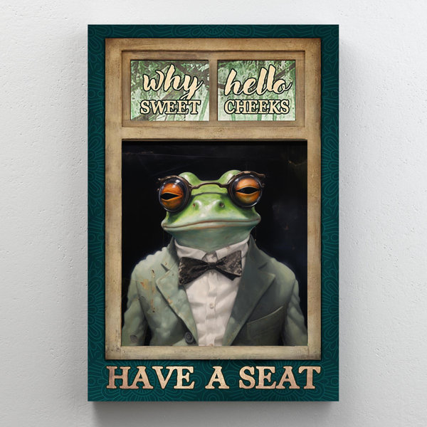 Trinx Frog Why Hello Sweet Cheeks - 1 Piece Rectangle Gr " Frog Why ...