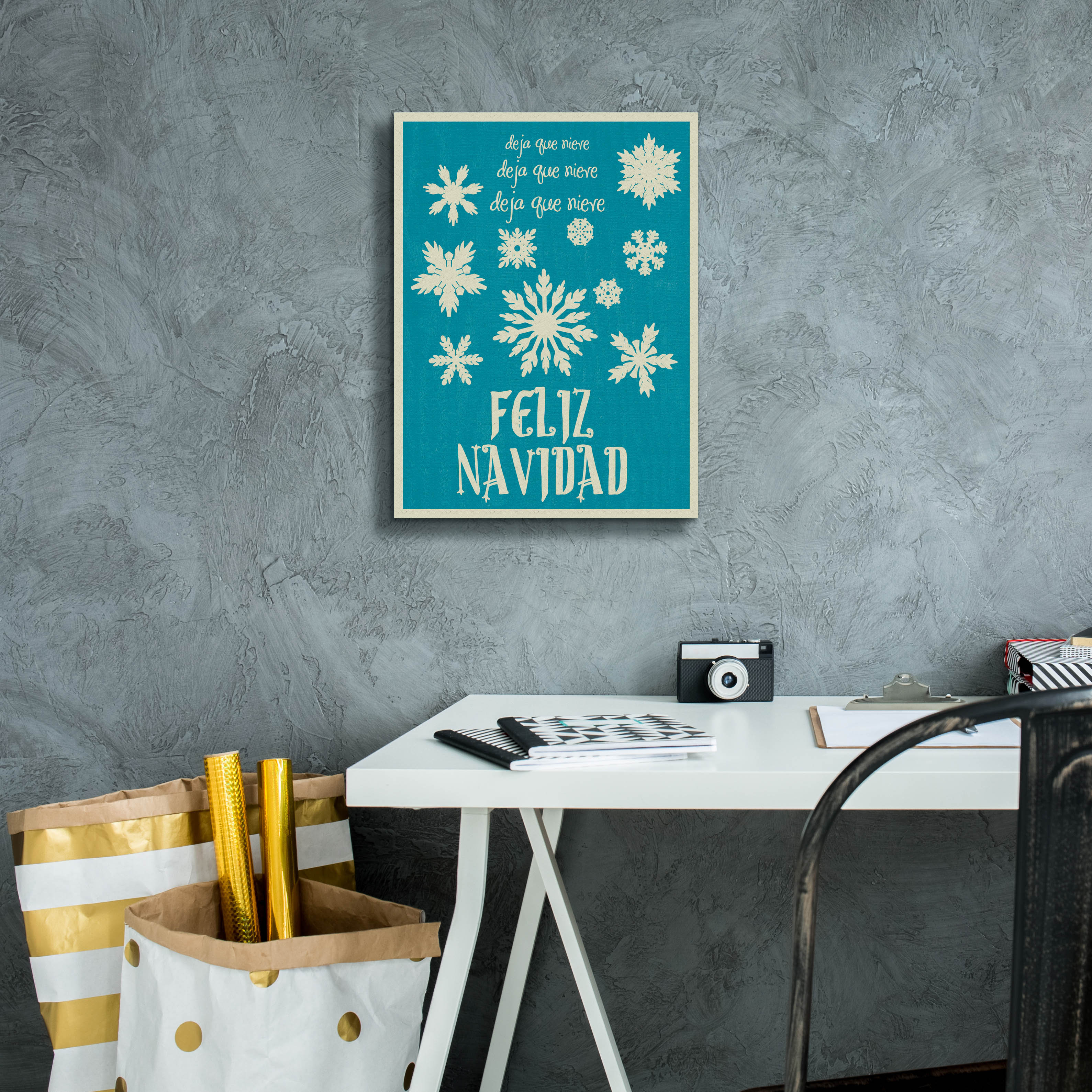 Trinx 'Snow 2' by Erin Clark Canvas Wall Art | Wayfair