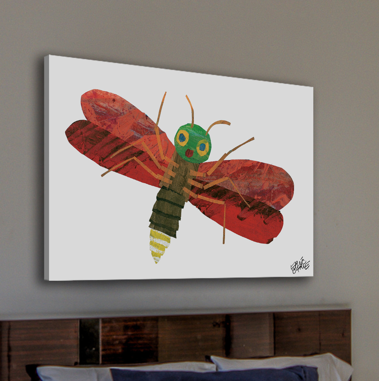 Marmont Hill 'Red Firefly Character Art' Print on Canvas Art - Wayfair ...