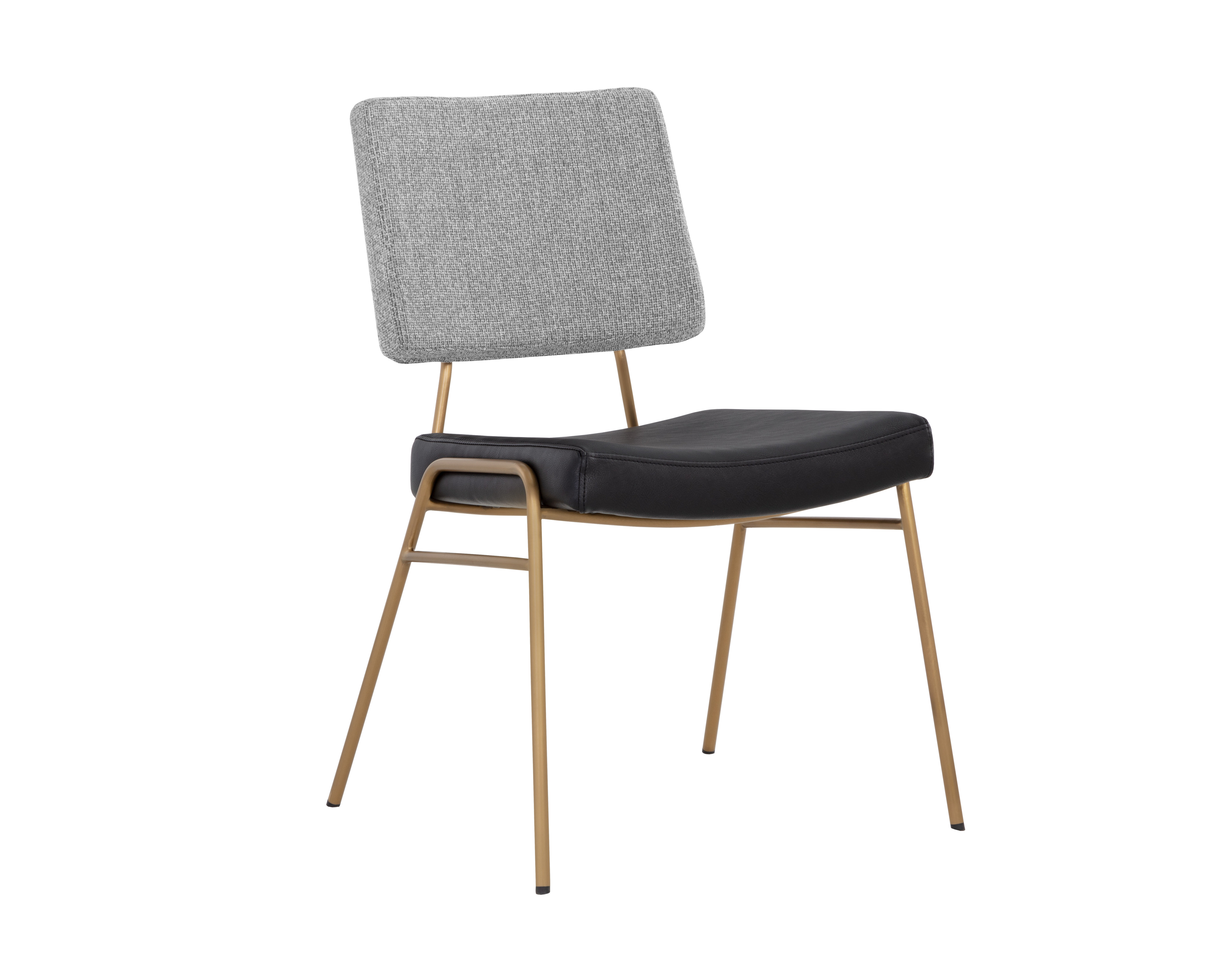 Hokku Designs BRINLEY DINING CHAIR - GOLD - NIGHTFALL BLACK / CHACHA ...