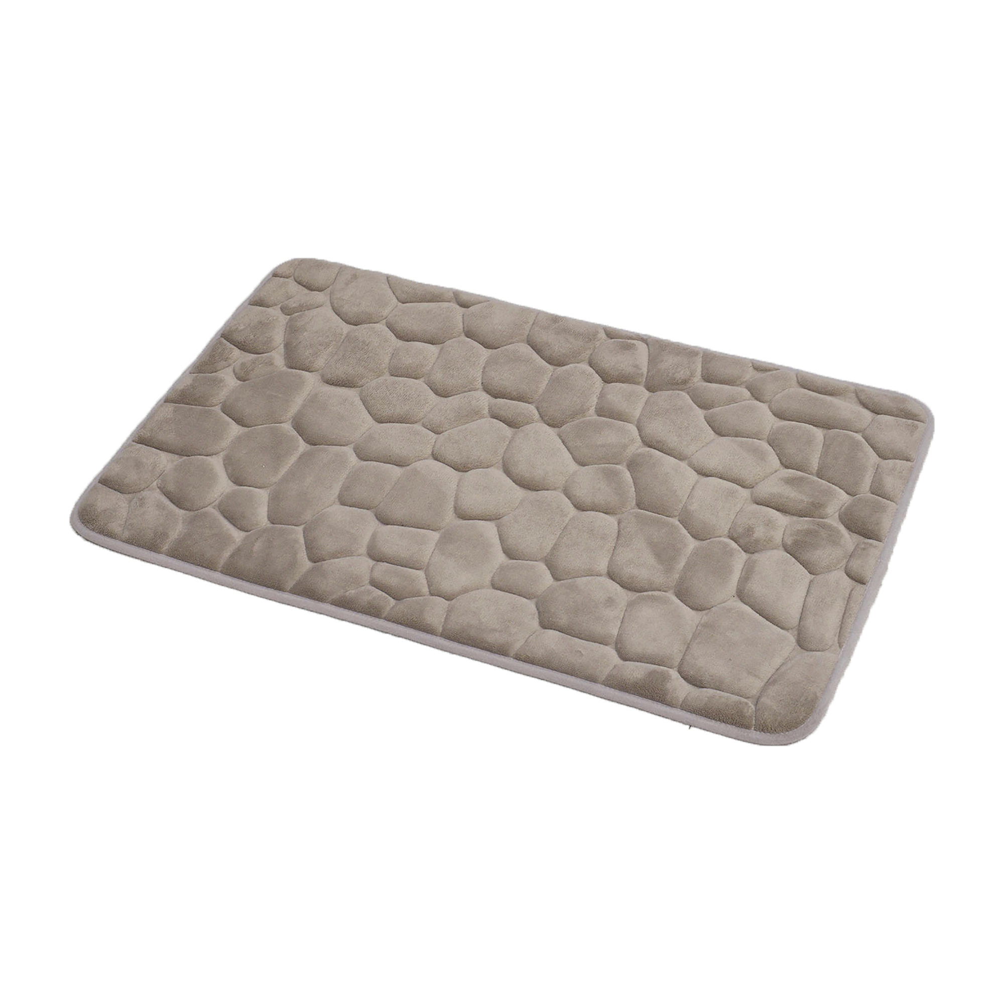 Evideco Cobble Stone Mat Memory Foam Bath Rug & Reviews | Wayfair