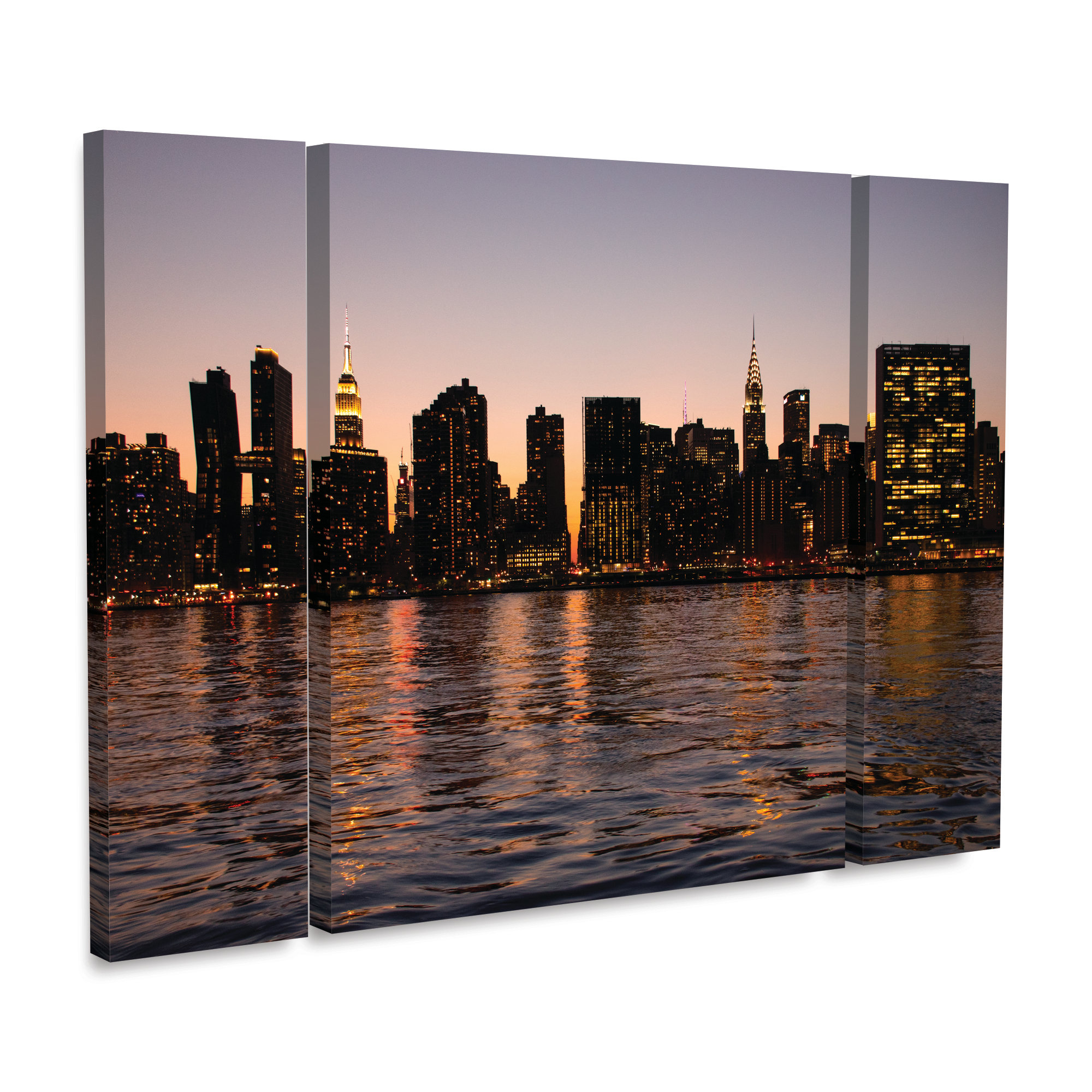 Red Barrel Studio Robert Michaud Nyc Dusk 1 3 Piece Panel Set Art ...