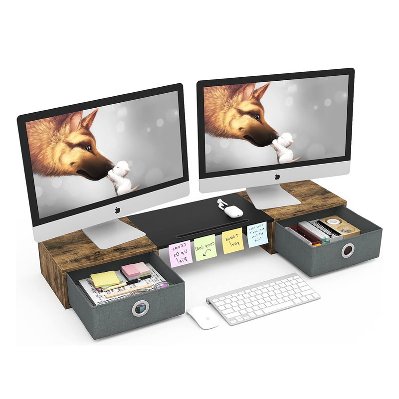 Latitude Run® Banham Manufactured Wood Monitor Stand | Wayfair