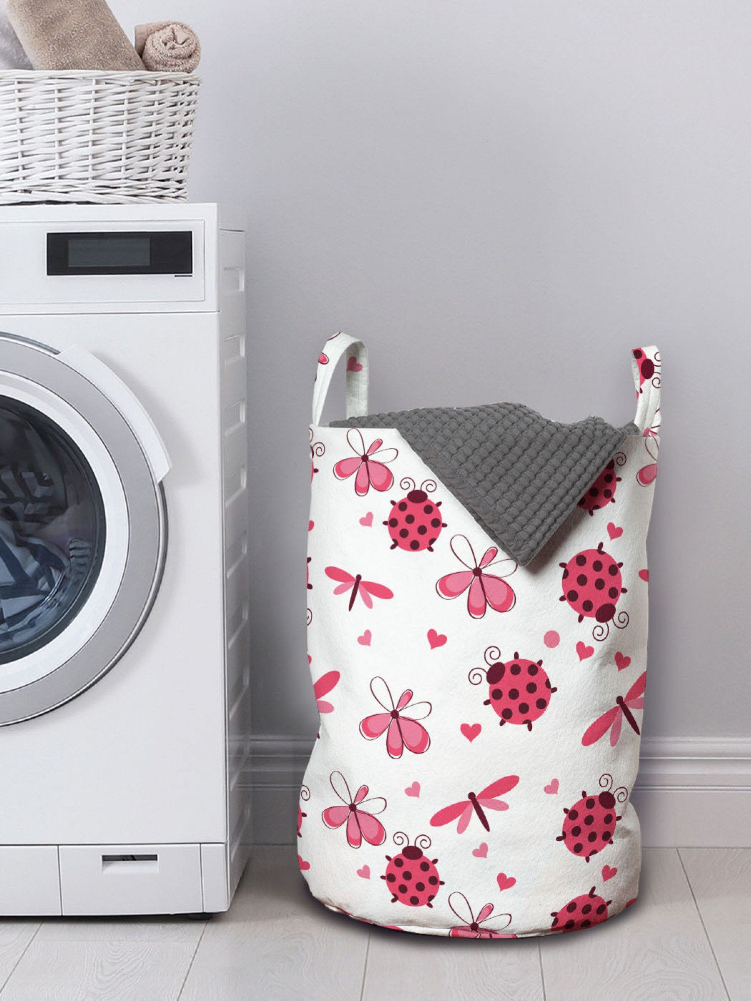 East Urban Home Ambesonne Ladybugs Laundry Bag | Wayfair