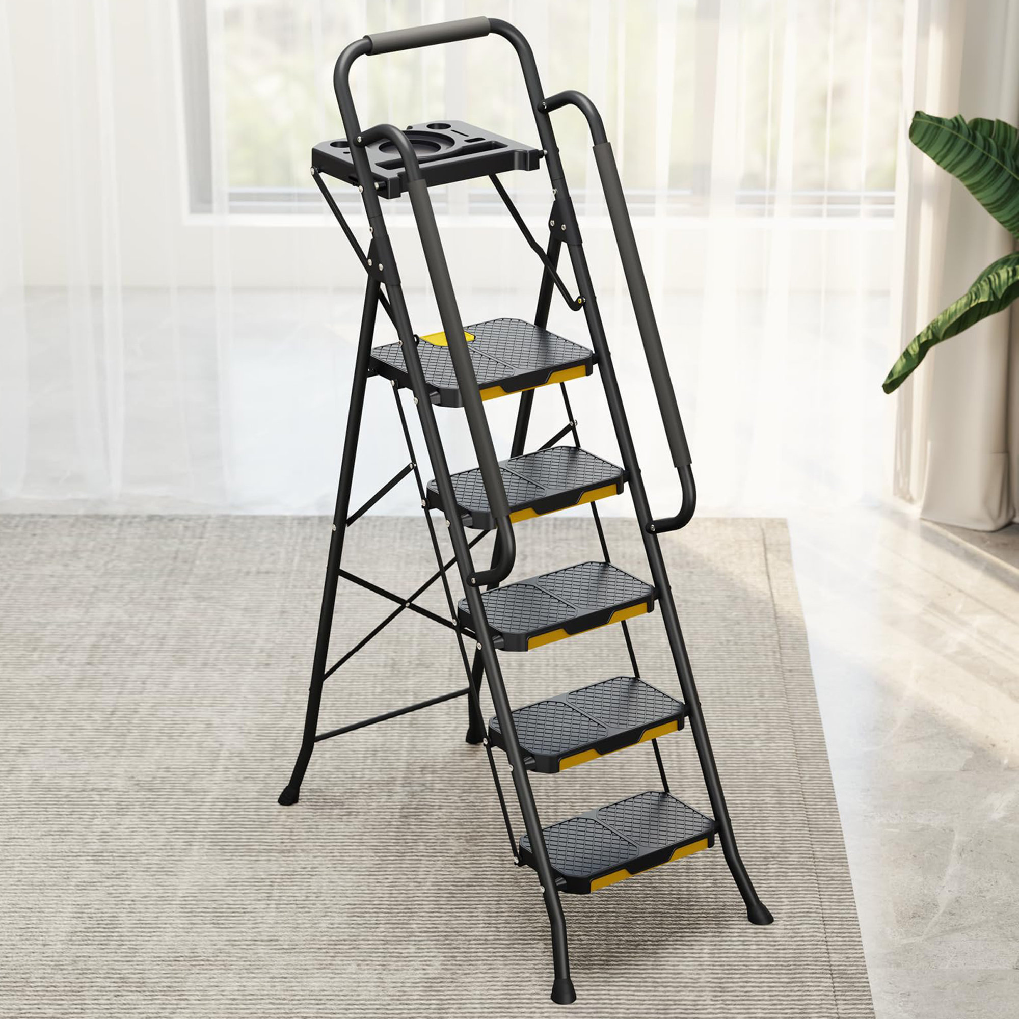 WFX Utility™ 5 Step Ladder with Tool Platform | Wayfair