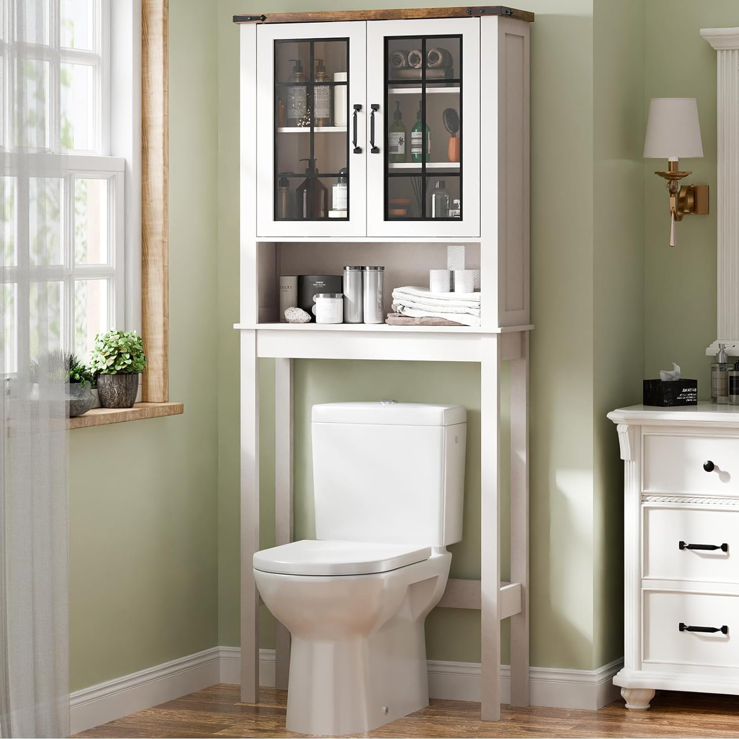 Red Barrel Studio® Sevena Freestanding Over The Toilet Storage | Wayfair