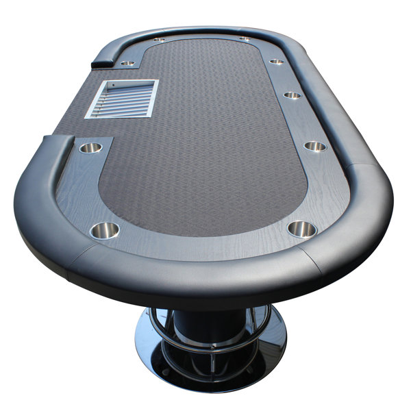 INO Design 96" Poker Table For Texas Holdem Casino Games With Racetrack ...