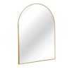 Ivy Bronx 30x40 Inch Gold Metal Framed Arched Bathrrom Mirror for Wall ...