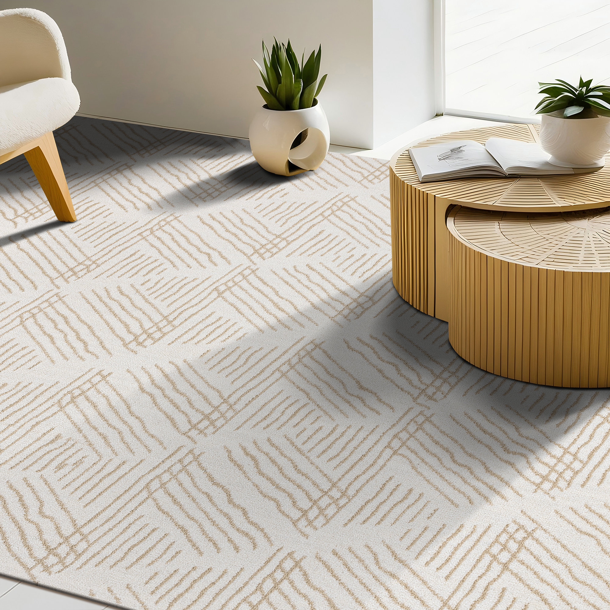 George Oliver Hand Tufted Wool Geometric Indoor Rug - Wayfair Canada