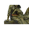 Bronzhaus Relaxed Couple Bronze Sculpture – Intimate Sitting Lovers ...