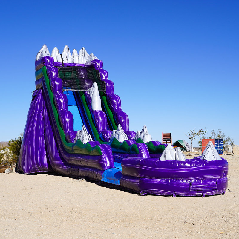 JumpOrange Dark Night 15' X 36' Inflatable Water Slide With Air Blower ...