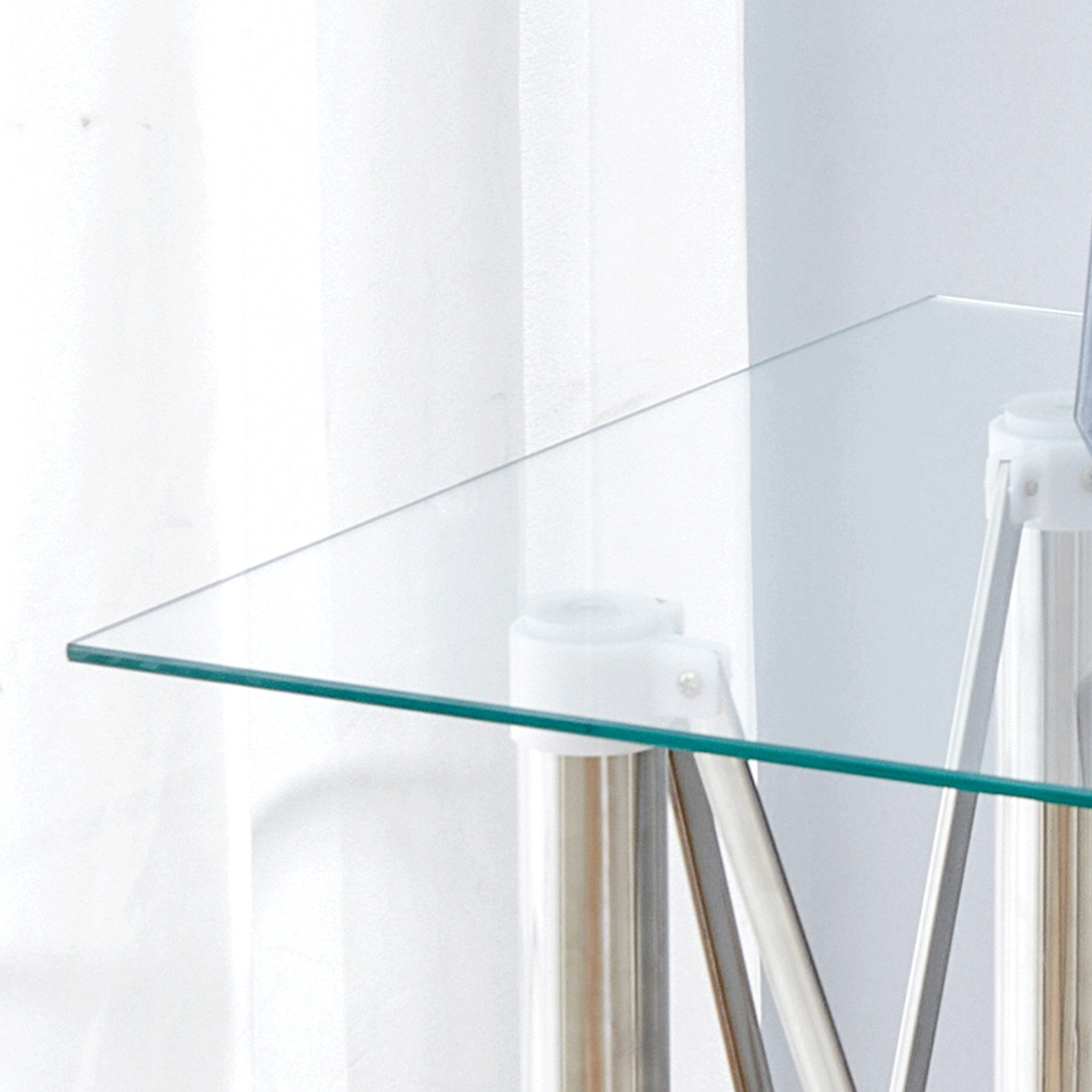 Wrought Studio Elegant Expandable Square Glass Table - Wayfair Canada