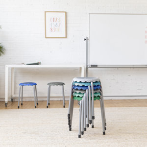 ECR4Kids Daisy Stackable Stool Set, Flexible Seating, 8-Piece | Wayfair