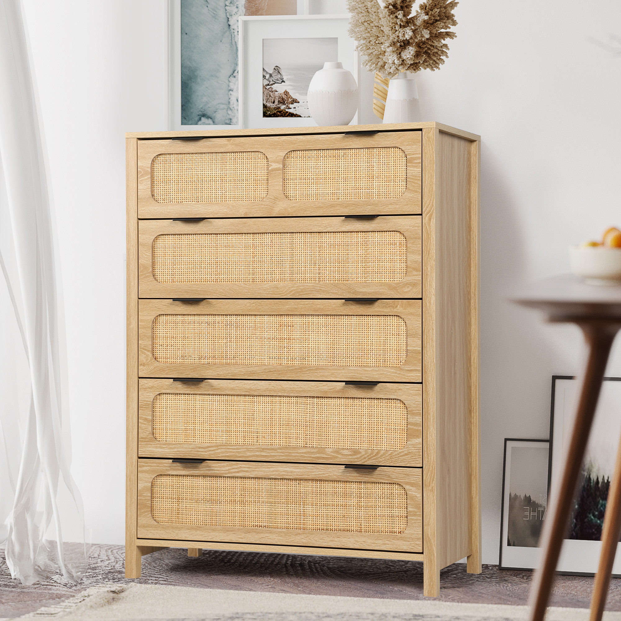 Bay Isle Home™ Adhemar 5 - Drawer Dresser & Reviews | Wayfair