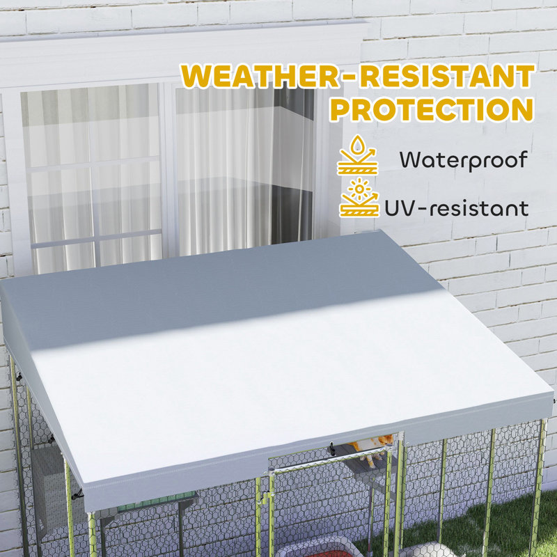 Tucker Murphy Pet™ Large Catio Outdoor Cat Enclosure, Galvanized Steel ...