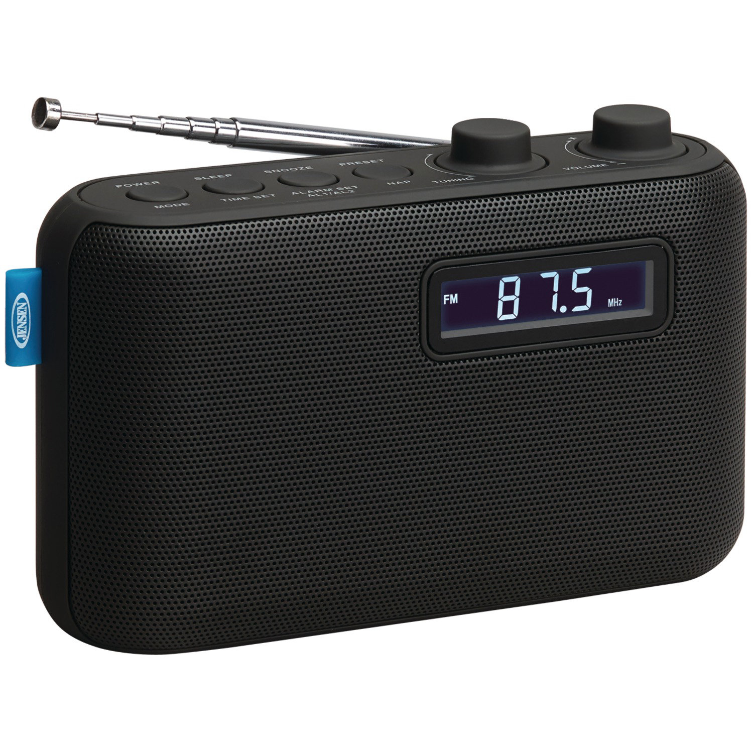 Jensen Portable AM/FM Digital Radio and Alarm Tabletop Clock | Wayfair