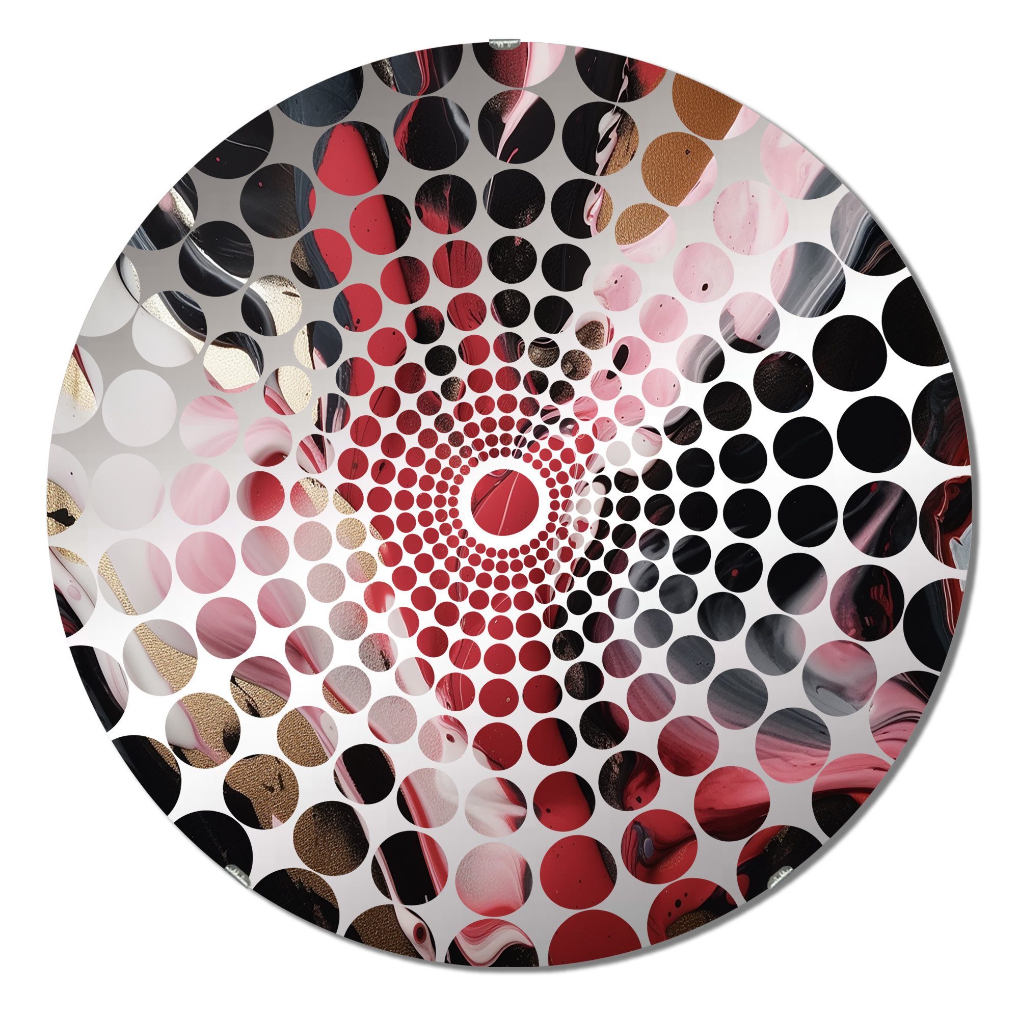 East Urban Home Syros - Concentric Circles Decorative Mirror | Wayfair