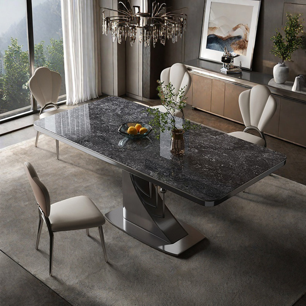 Elamer European minimalist high-end dining table set | Wayfair