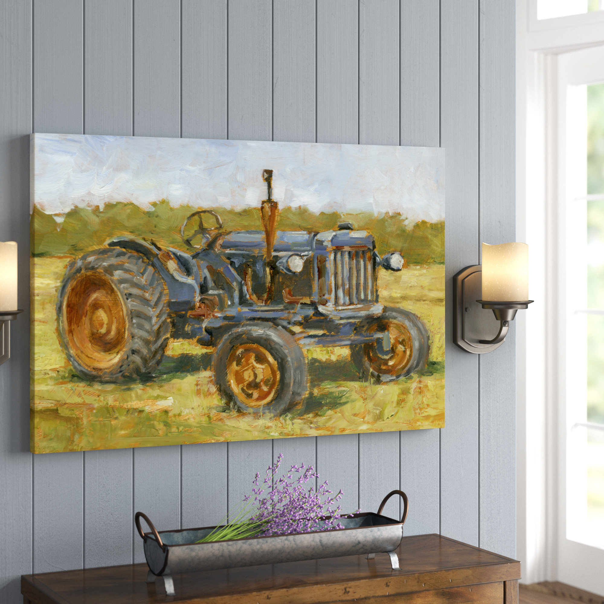August Grove® Rustic Tractors III by Ethan Harper - Wrapped Canvas ...
