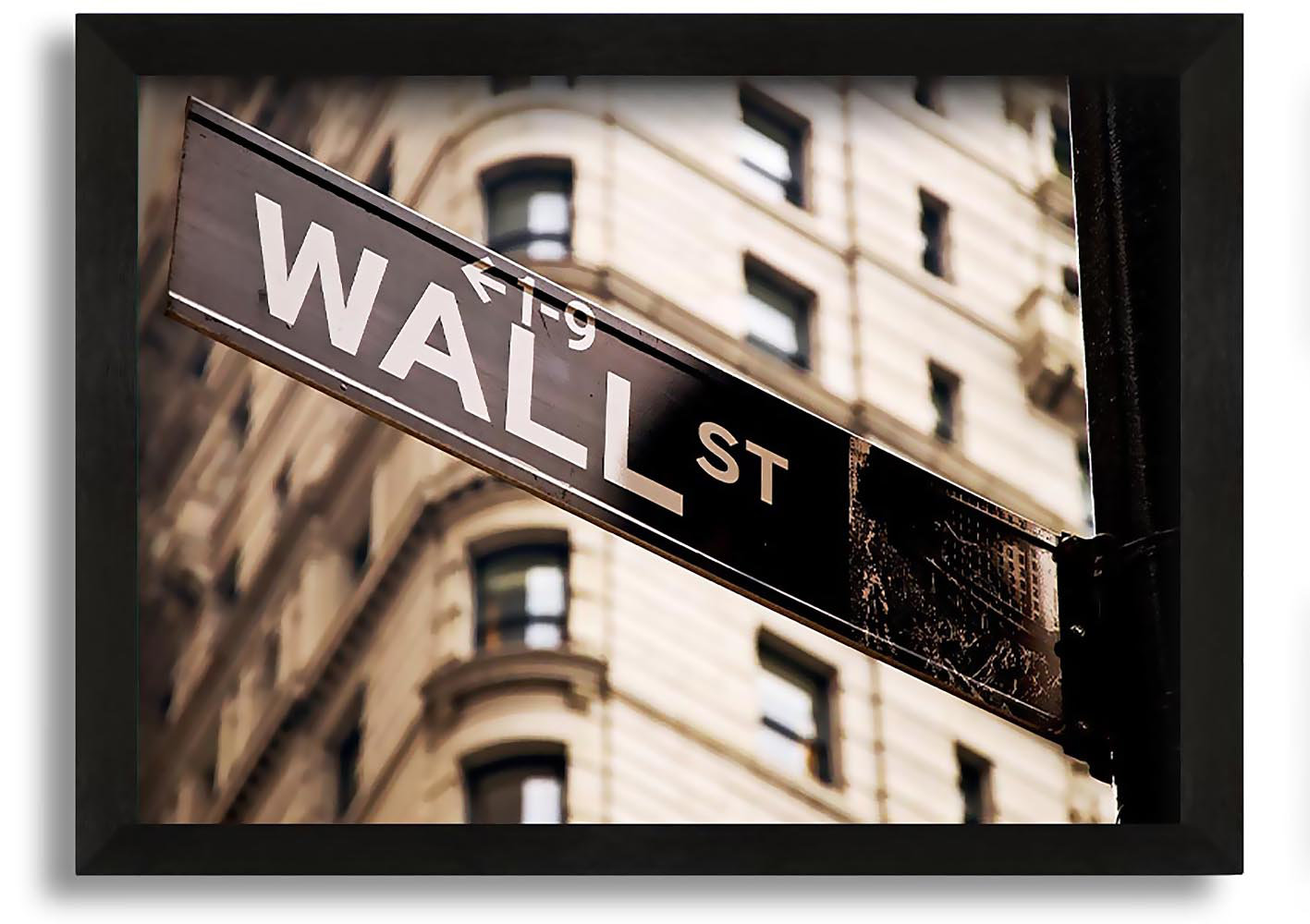 Brayden Studio Wall Street - Picture Frame Photograph in Canvas ...