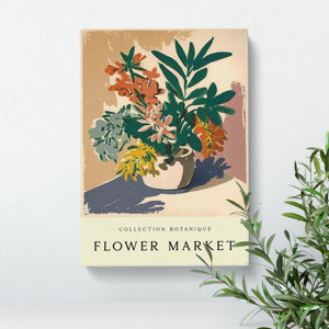 George Oliver Collection Flower Market Exhibition No.8 - Wrapped Canvas ...