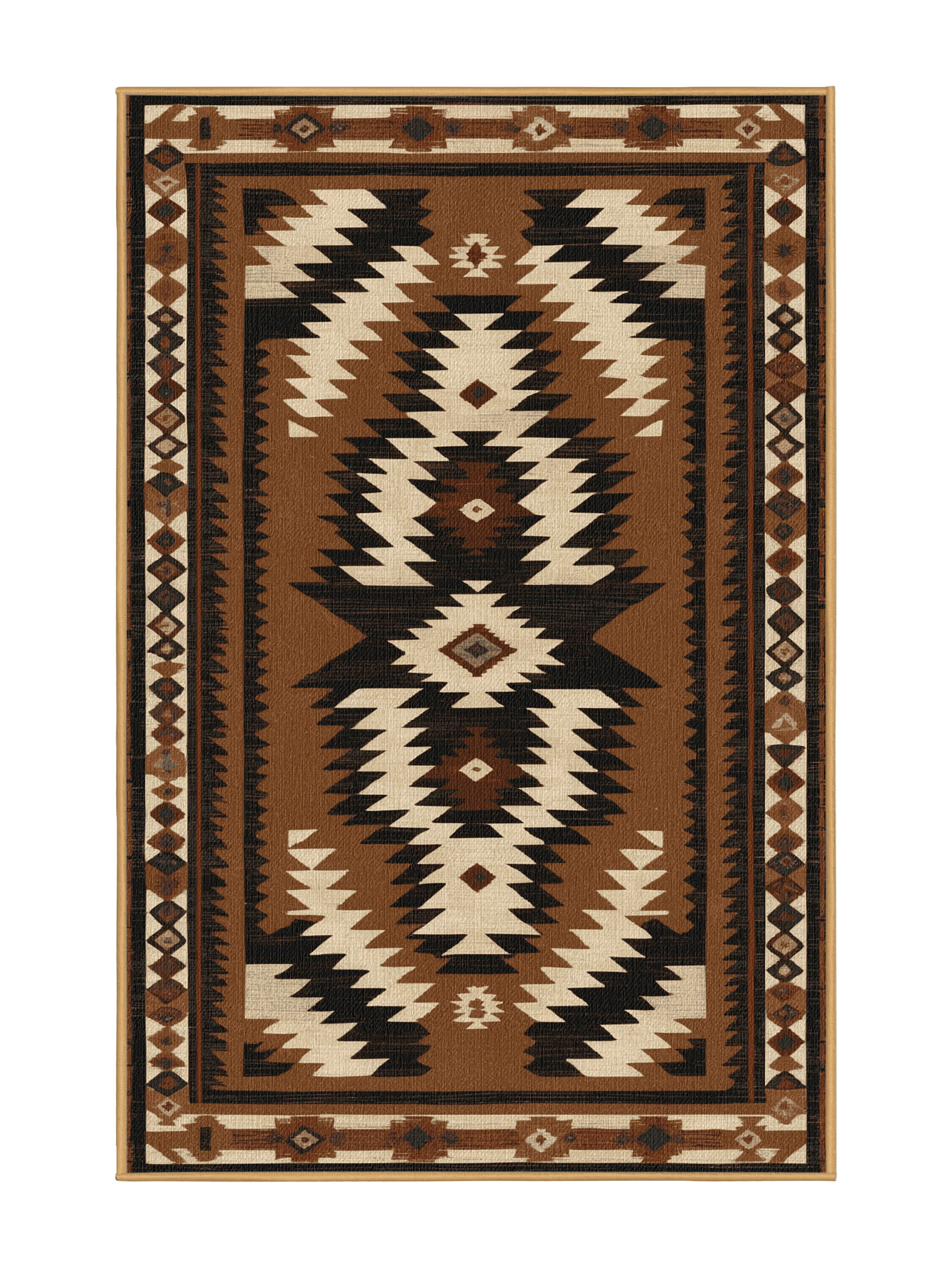 Foundry Select Washable Cowboy Boot Print Southwestern Area Rug | Wayfair
