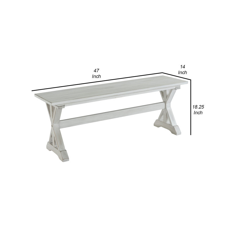 Laurel Foundry Modern Farmhouse® Williamsbridge Solid Wood Bench ...