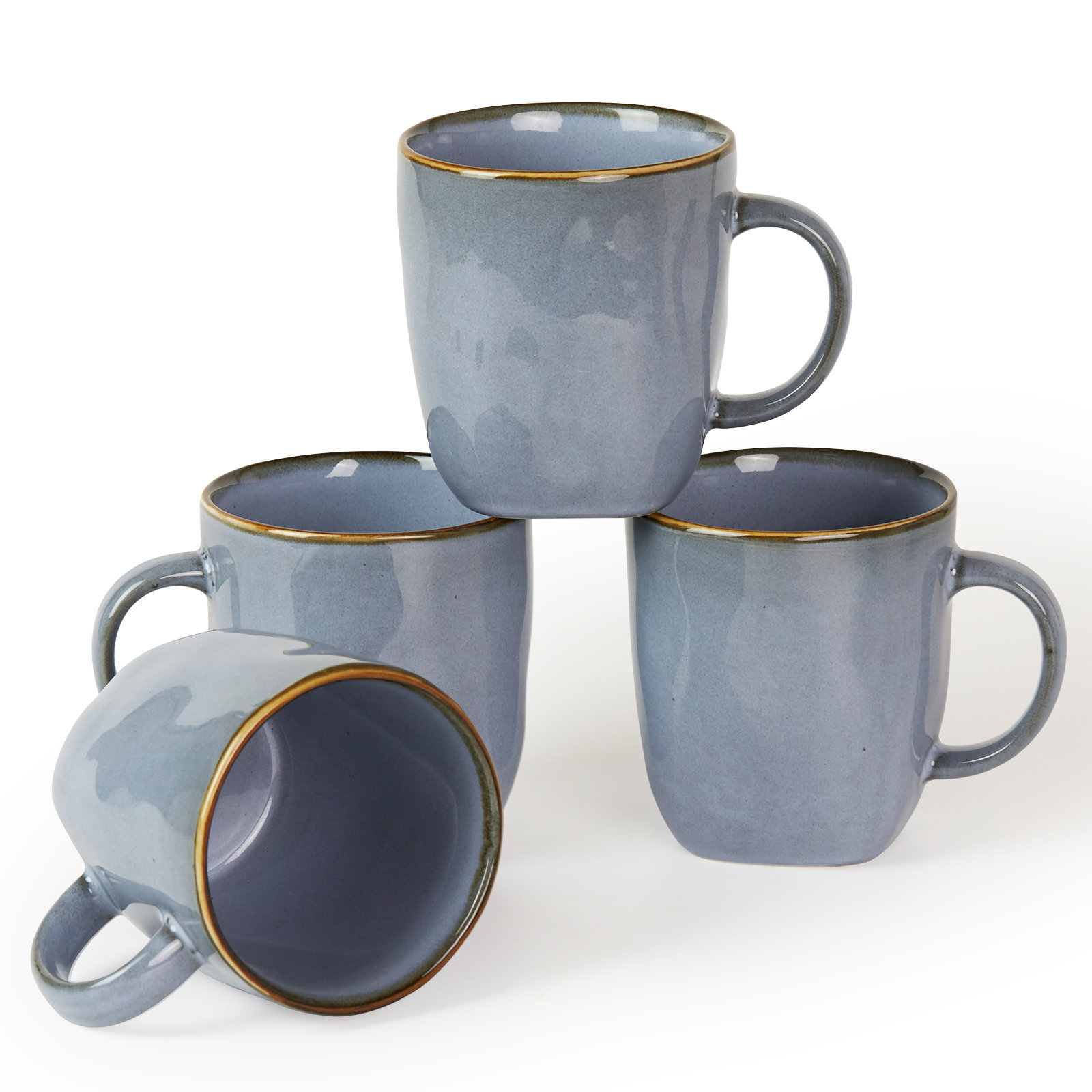 Joss & Main Leny 13oz Square Stoneware Coffee Mug (Set of 4) & Reviews ...