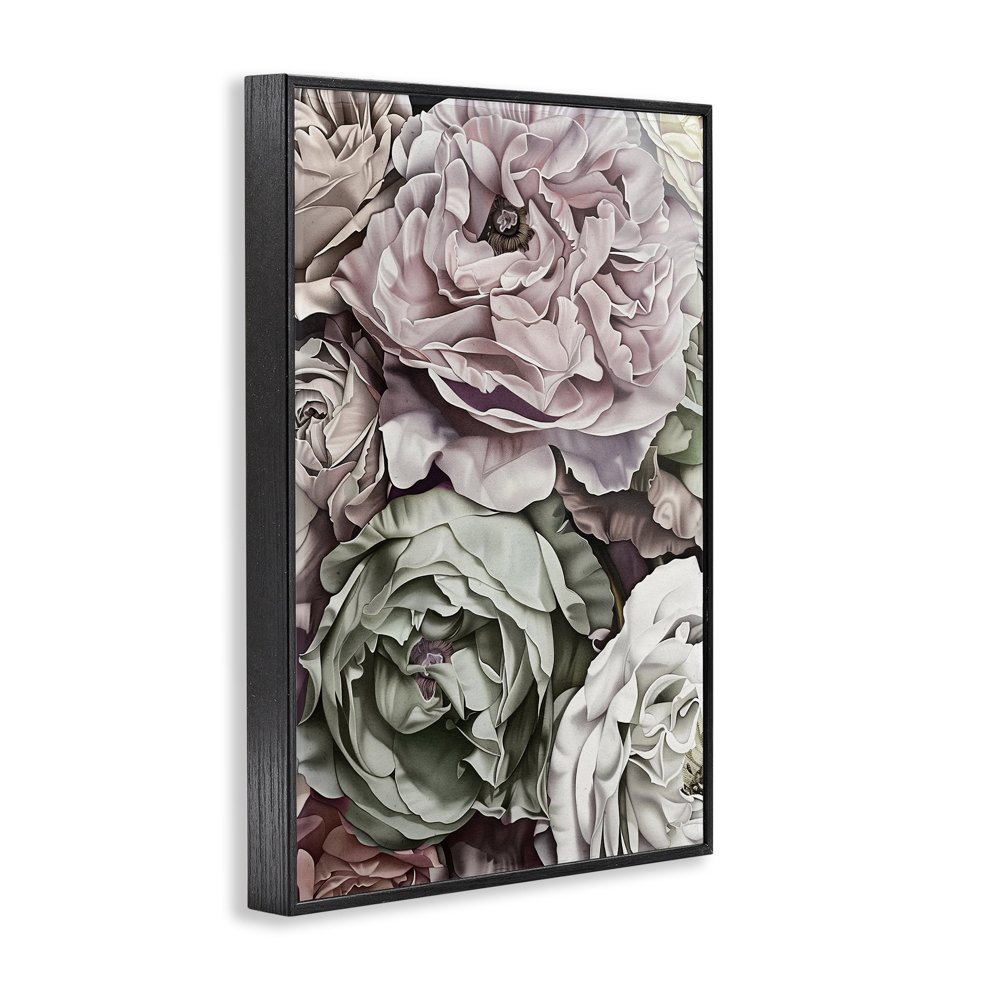 Stupell Industries Detailed Stacked Roses Giclee Art, design by ...
