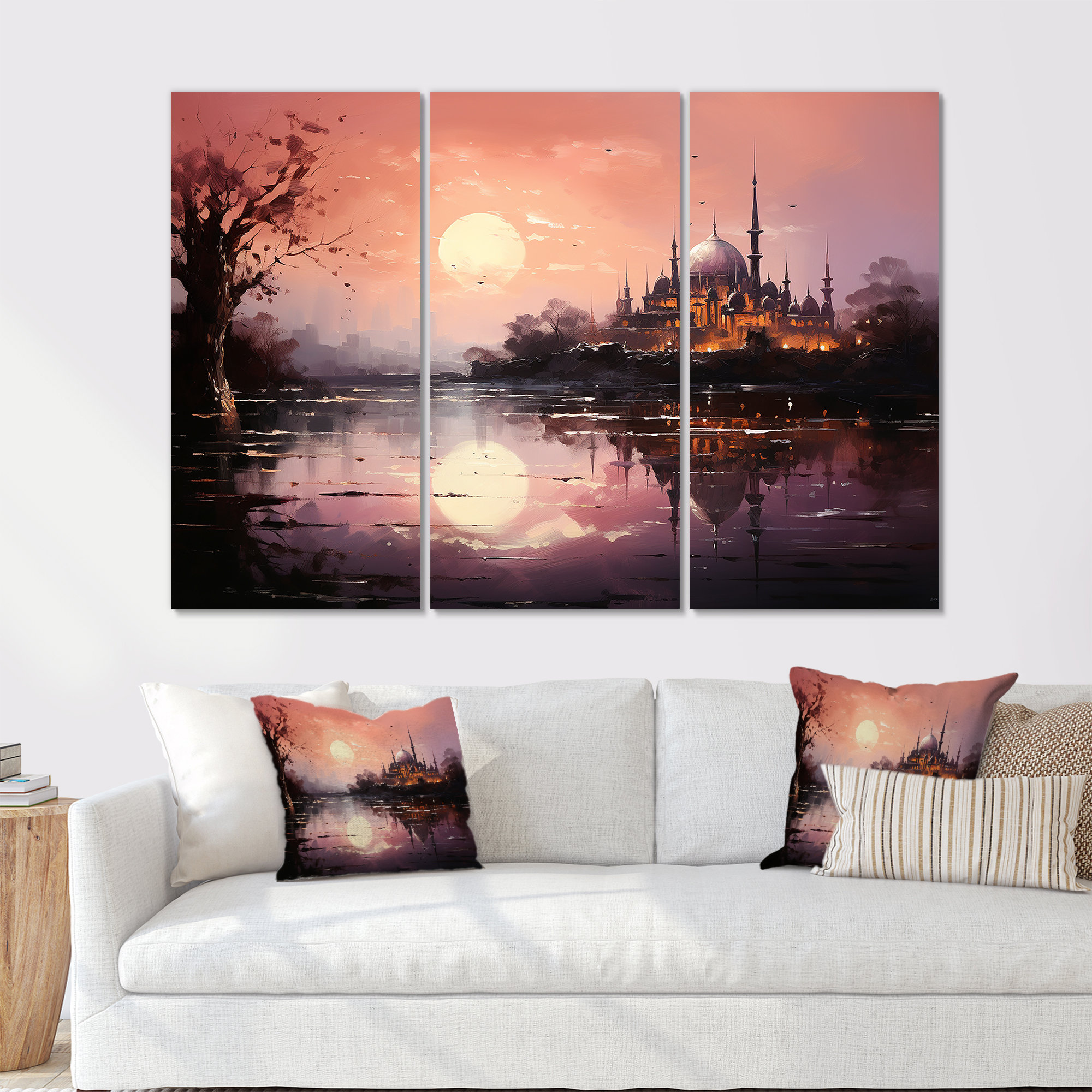 Lark Manor™ Islam Mosque At Dawn II - Islam Wall Art Print Set | Wayfair