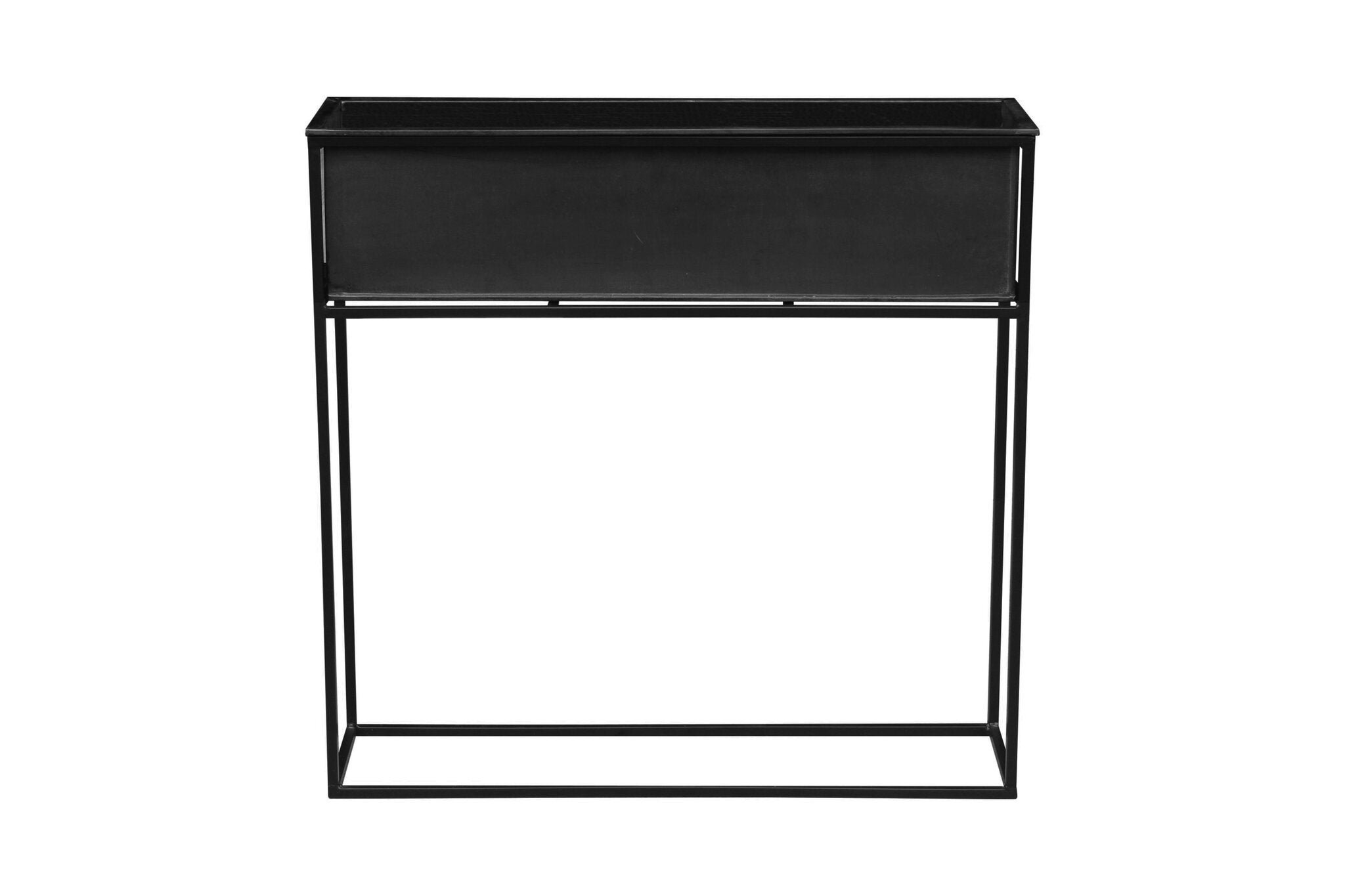 Hokku Designs Matte Black Rectangular Metal Plant Stand | Wayfair