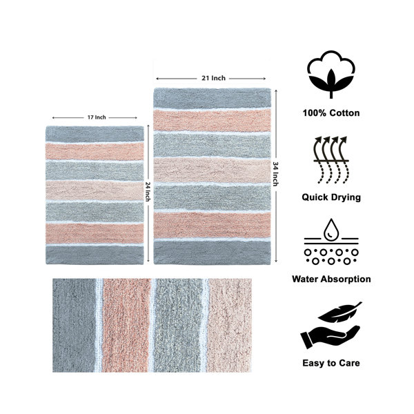 Gracie Oaks Bohn Bath Rug Set & Reviews | Wayfair