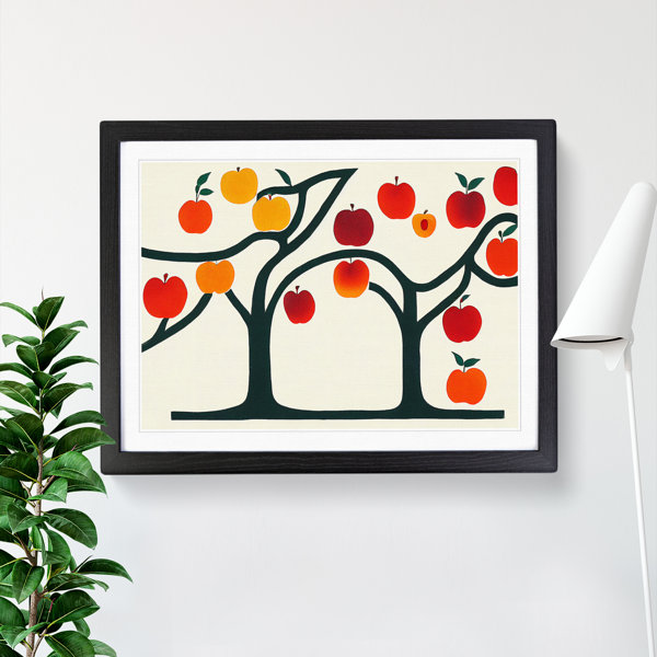 ClassicLiving Abstract Apple Tree - Single Picture Frame Painting ...