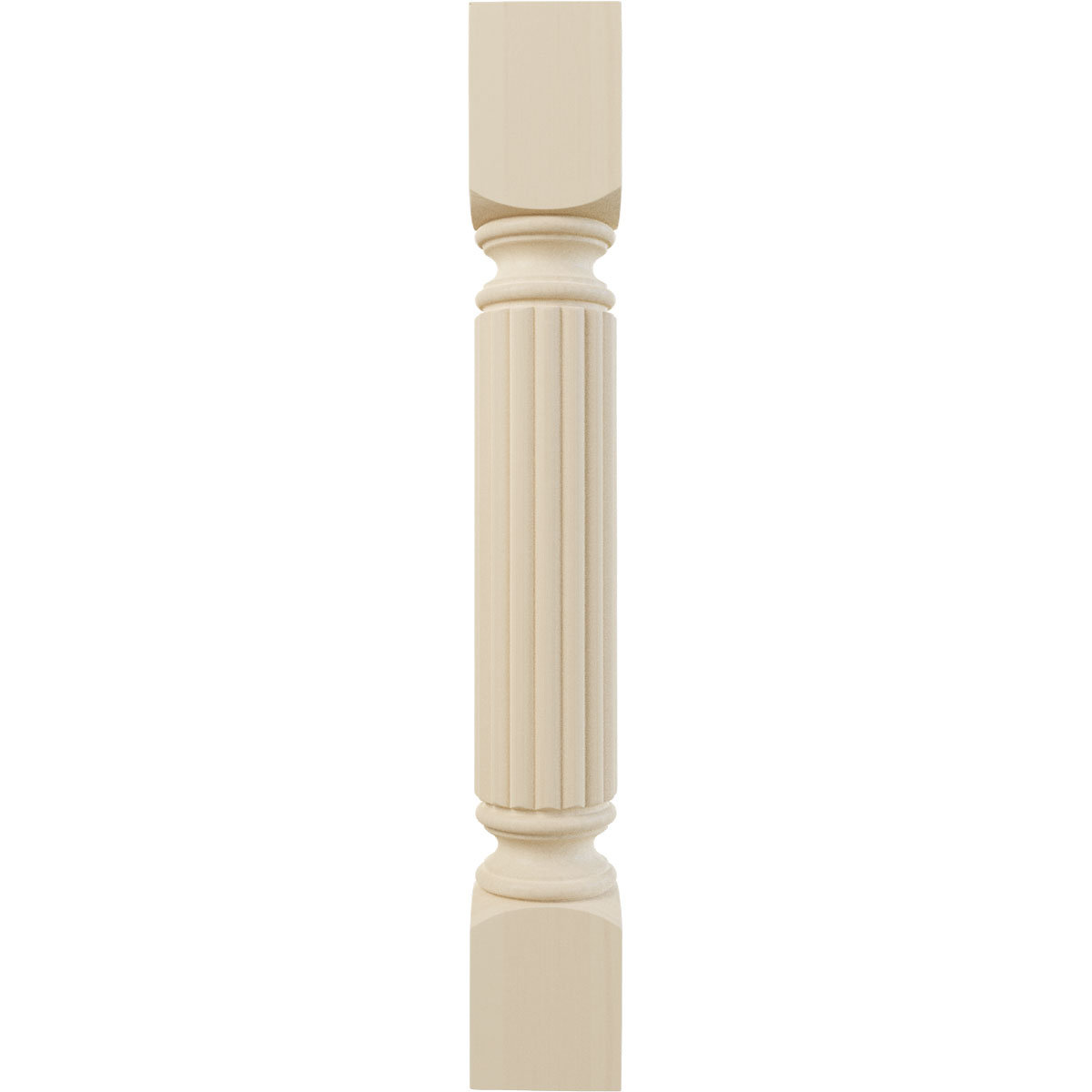 Ekena Millwork Raymond Reeded 35 1/2"H x 5"W x 5"D Cabinet Column ...