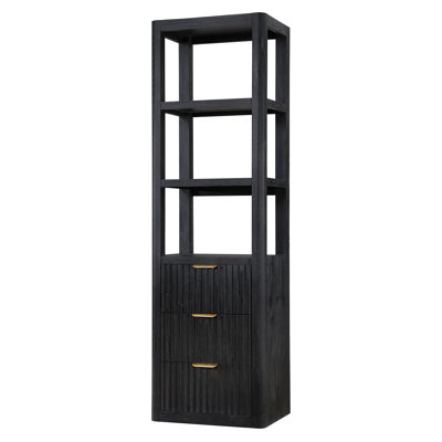 Highbury Furnishings Alsup Solid Wood Freestanding Linen Cabinet ...