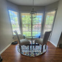 Mercury Row® Rowlett Round Glass Top Metal Base Dining Table & Reviews ...