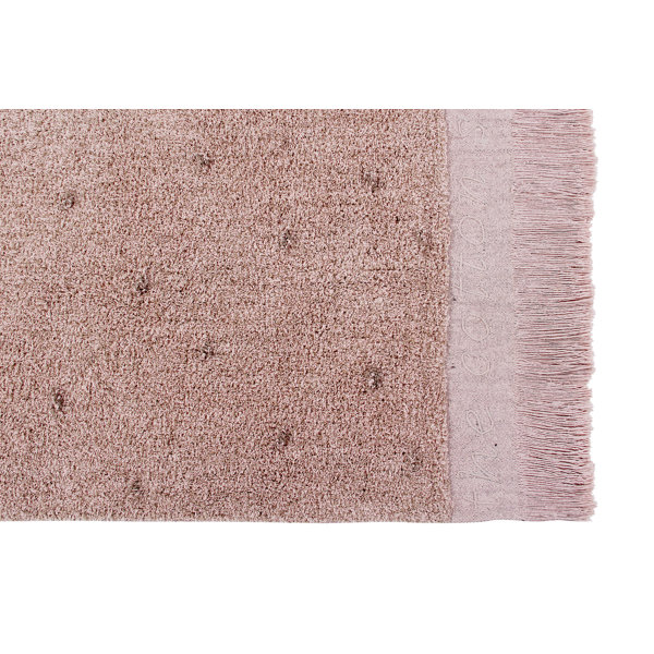 Lorena Canals Symphony Hand Tufted Cotton Light Pink/Soil Brown/Nude ...