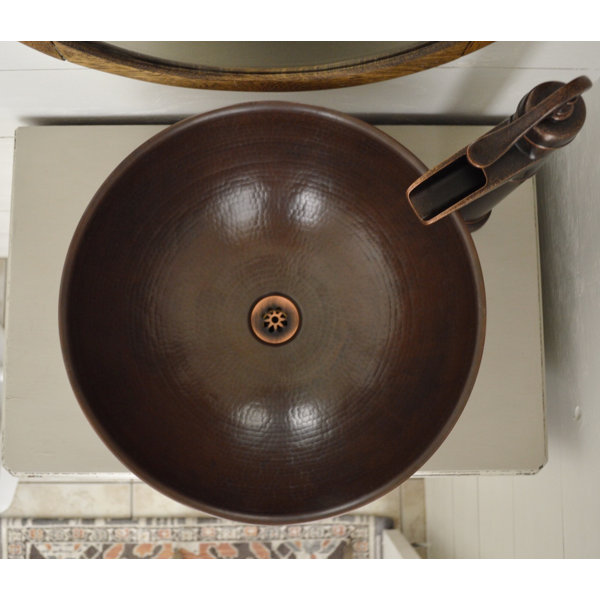 Sinkology Hubble 16" Vessel Bathroom Sink in Copper & Reviews | Wayfair