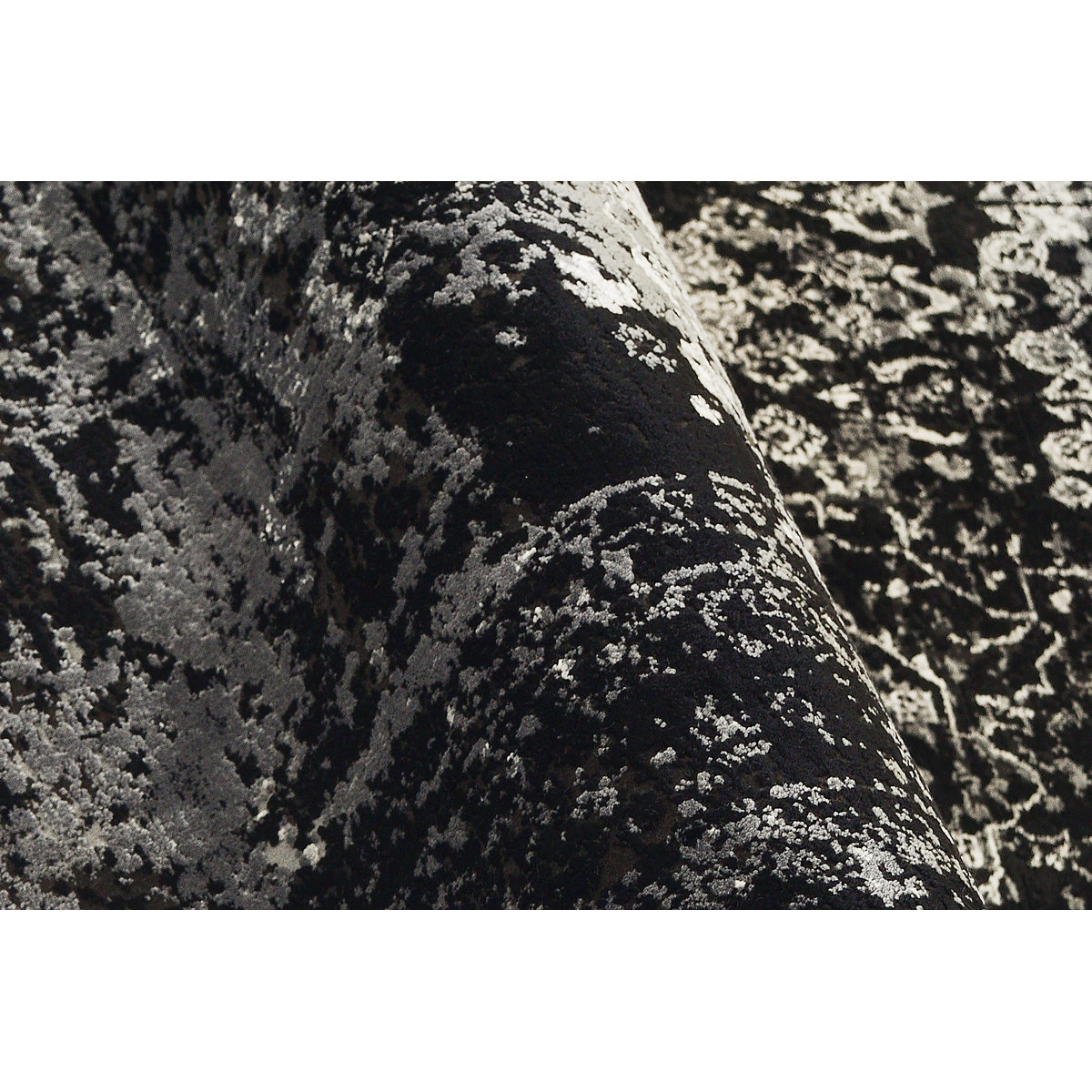 Lark Manor Django Magic Hand Knotted Black/Grey Rug | Wayfair.co.uk