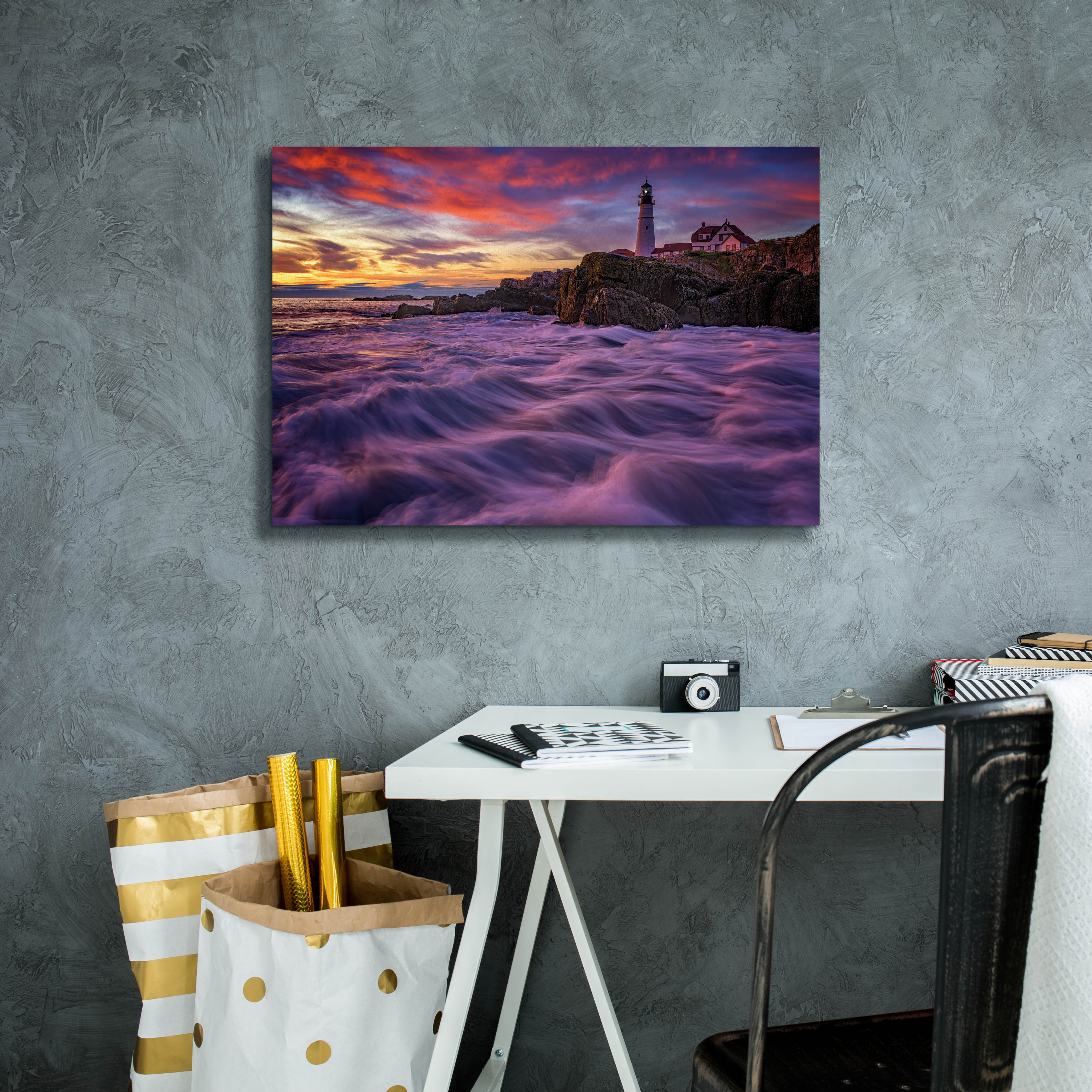 Highland Dunes 'Late Summer Morn At Portland Head' by Rick Berk Canvas ...