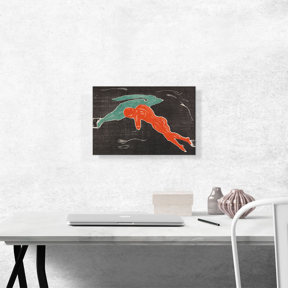 ARTCANVAS Encounter In Space 1899 Canvas Art Print By Edvard Munch ...