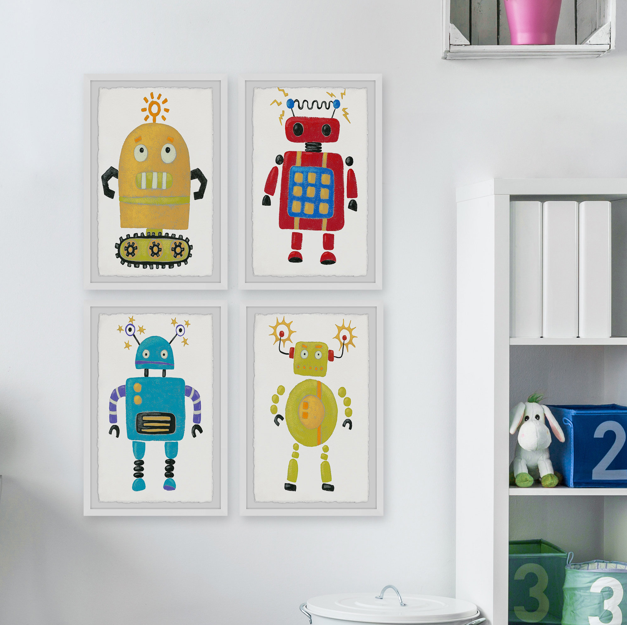 Isabelle & Max™ Jaoquim The Amazing Robots Quadriptych 4-Piece Set ...