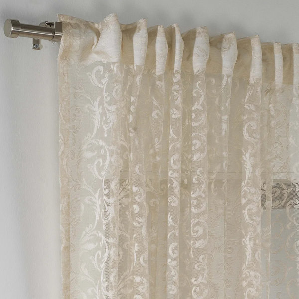 Lilijan Home & Curtain Extra Long and Extra Wide Classic Lace Patterned ...