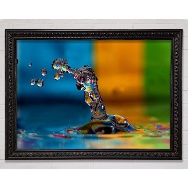 Ebern Designs Colourful Water Splash - Print | Wayfair.co.uk