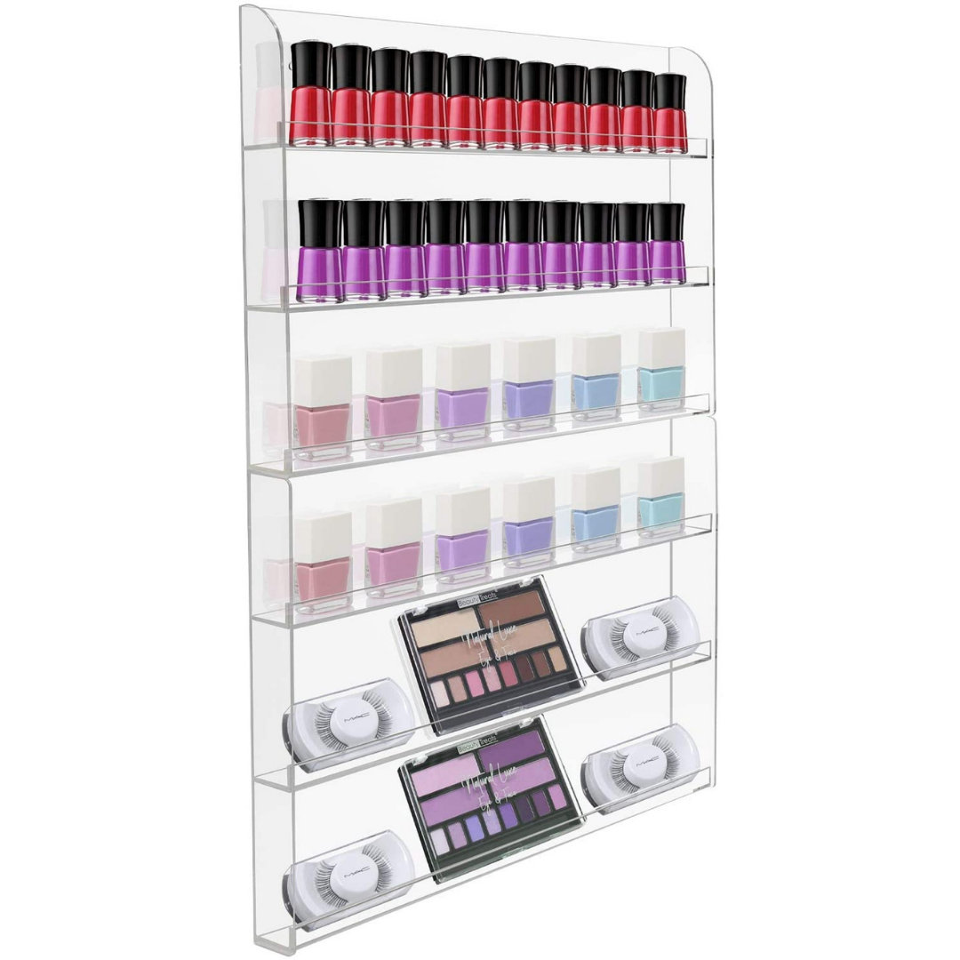 Sorbus 6-Tier Acrylic Nail Polish Wall Rack Display "& Reviews" | Wayfair